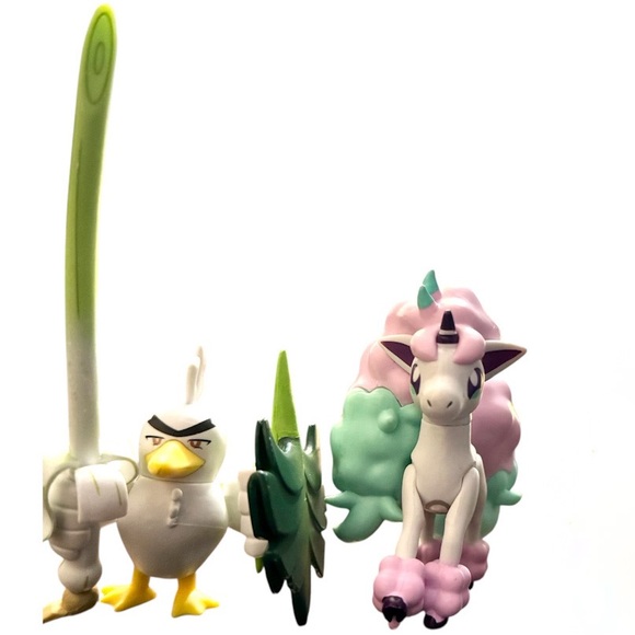 Pokemon | Toys | Pokmon Galarian Ponyta Sirfetchd 3 Battle Action ...